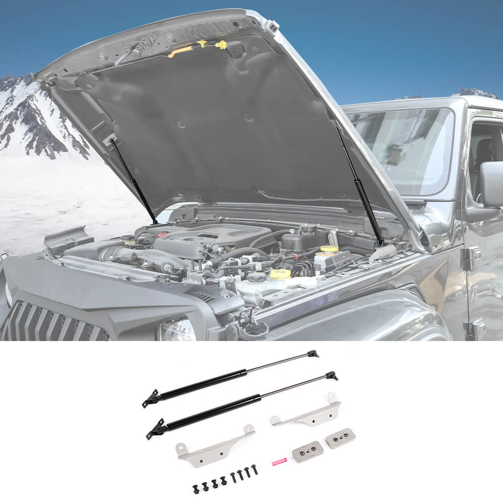 RT-TCZ Car Front Cover Hood Hydraulic Support Rod for Jeep Wrangler JL ...
