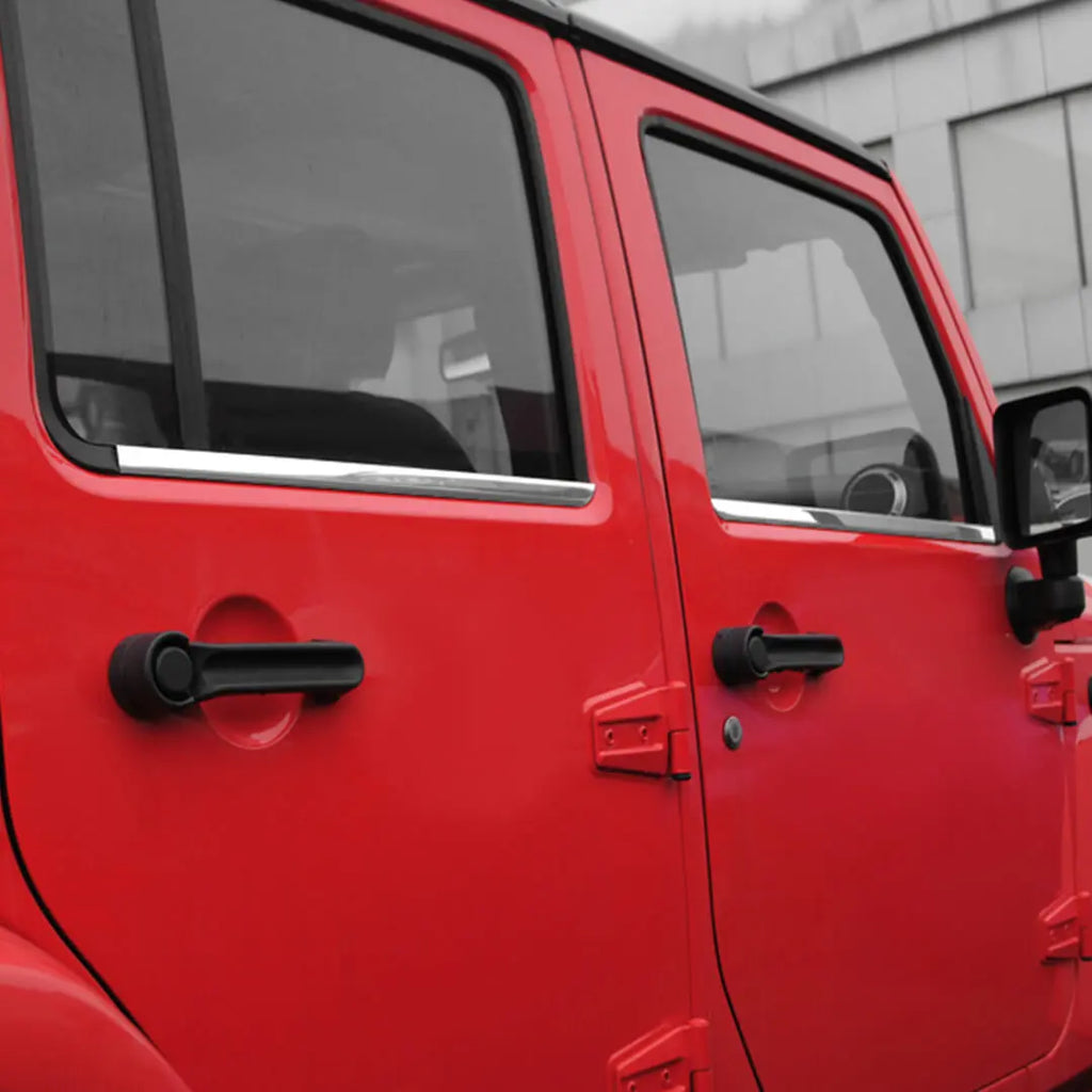 For 2007-2018 Jeep Wrangler JK Exterior Car Window Body Trim Strip ...