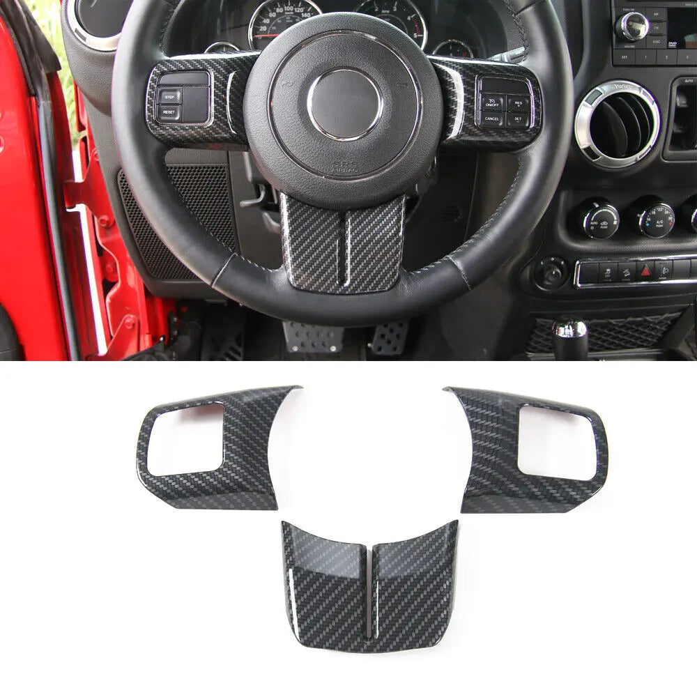 RT-TCZ Full Set Interior Decor cover Trim Kit for Jeep Wrangler JK 2011 ...