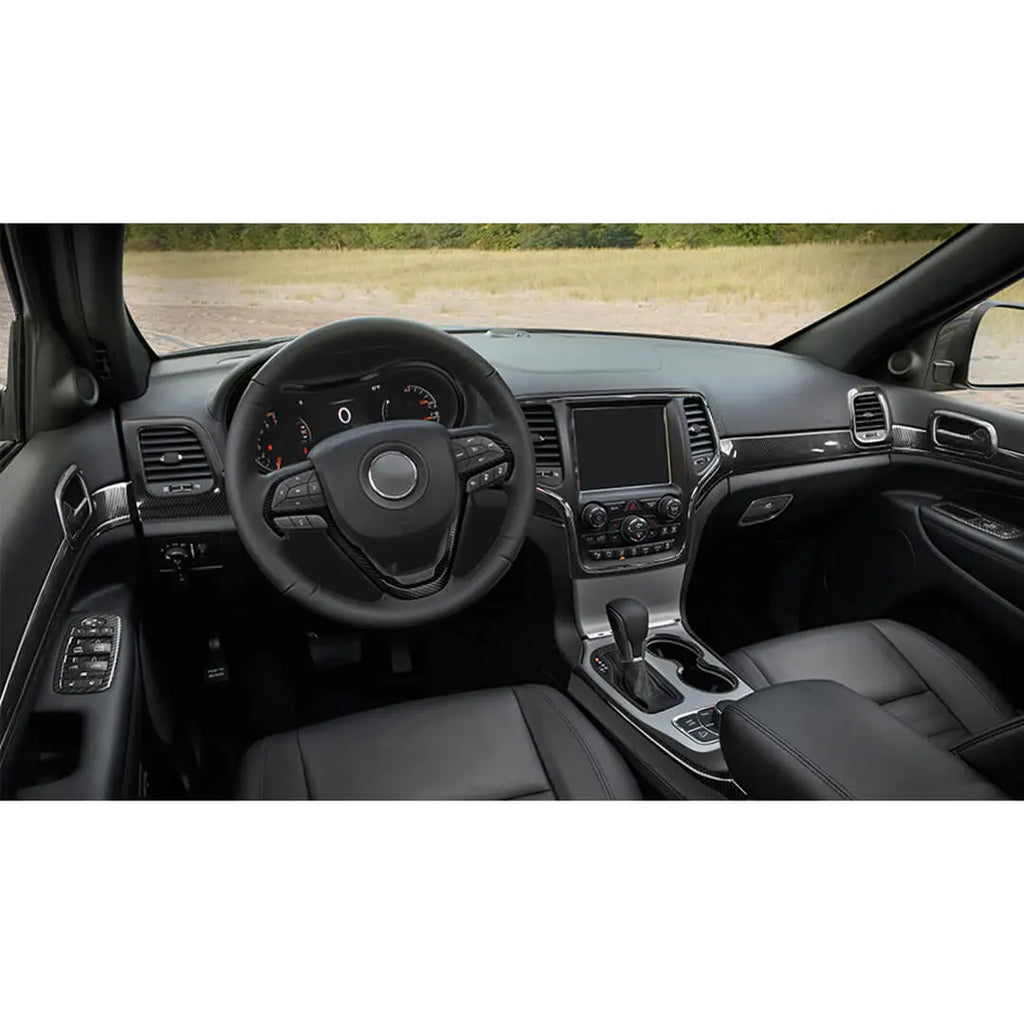 For 2016-2018 Jeep Grand Cherokee WK2 Center Console Full Trim Cover ...