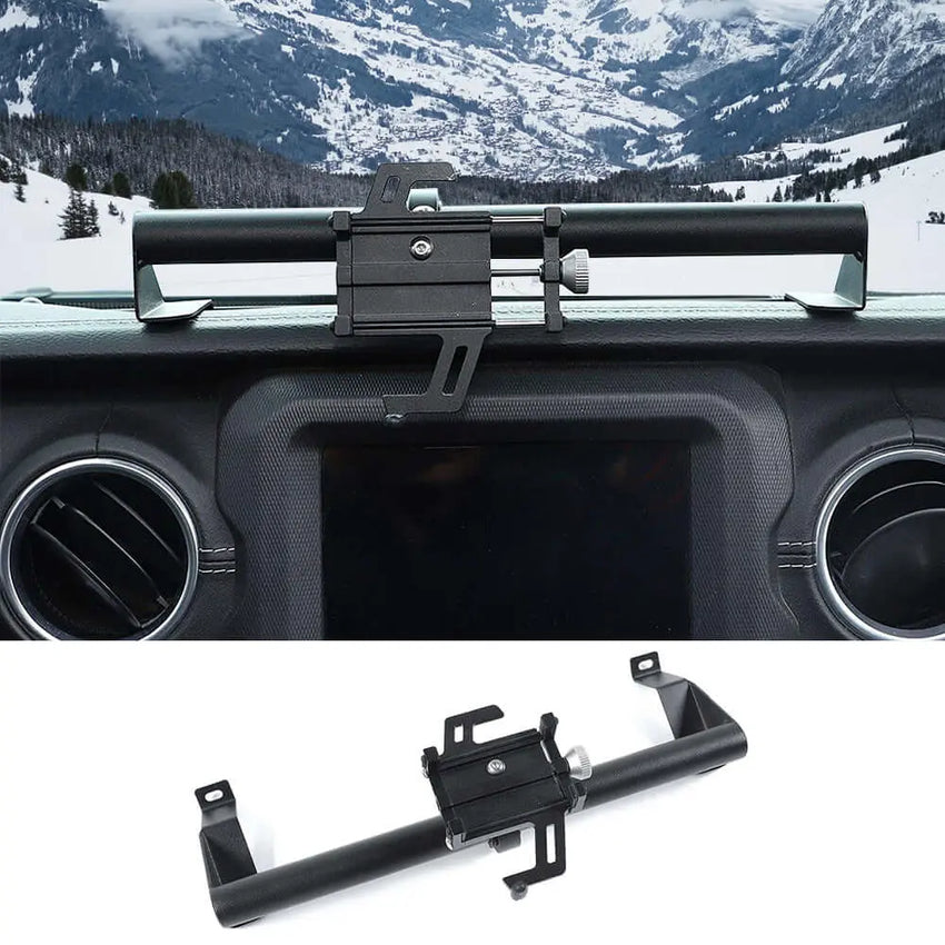 RT-TCZ Dashboard Bar Phone Holder for 2018-2023 Jeep Wrangler JL JLU ...