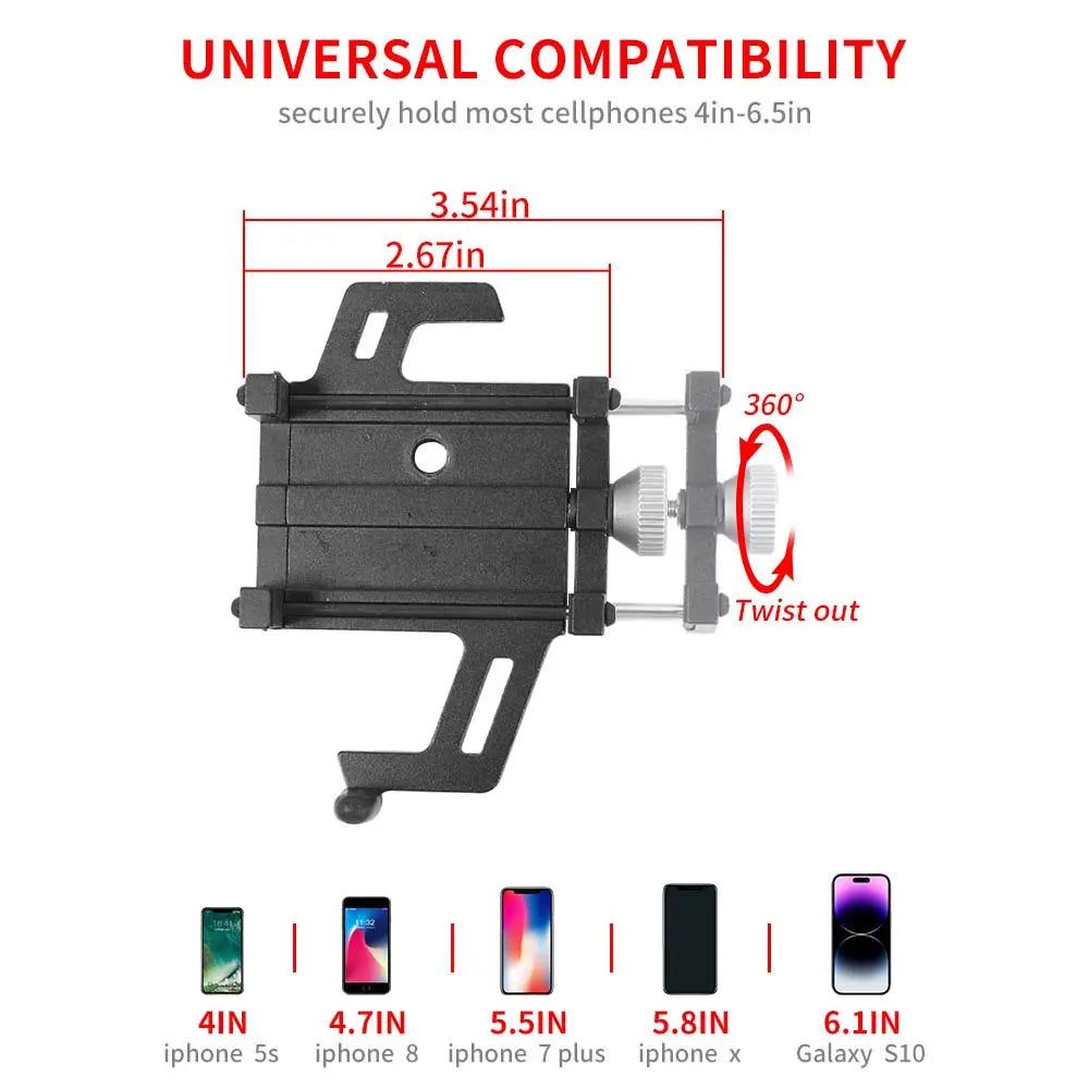 RT-TCZ Dashboard Bar Phone Holder for 2018-2023 Jeep Wrangler JL JLU ...