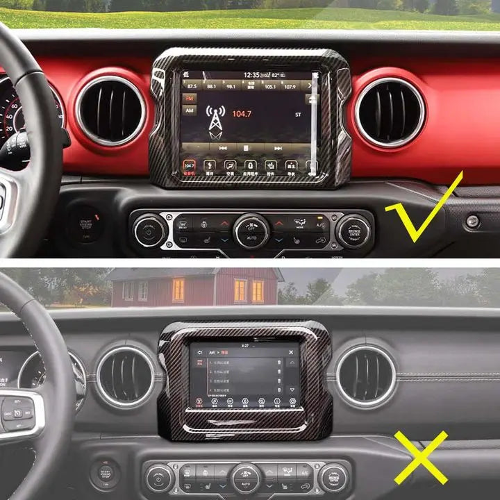 Jeep Wrangler JL/JLU & Gladiator JT Rubicon Navigation Screen Bezel ...