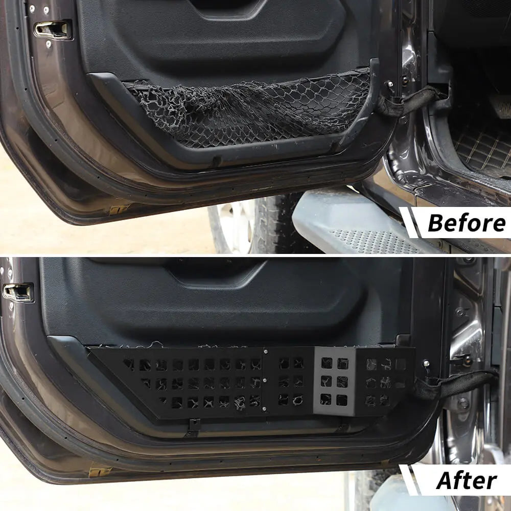 Front Door Net Replacement Full-Length Door Map Pockets Metal Storage ...