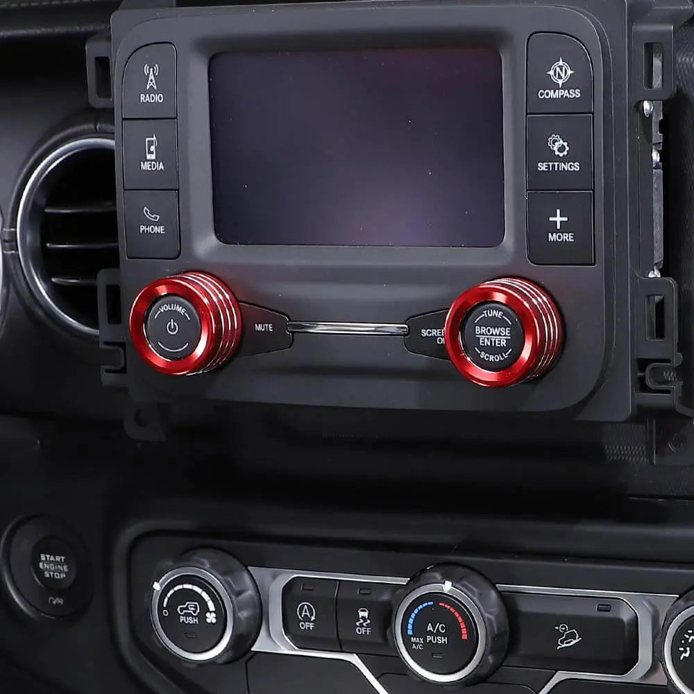 RT-TCZ Center Console Small Screen Switch Knob Ring Trim for Jeep ...