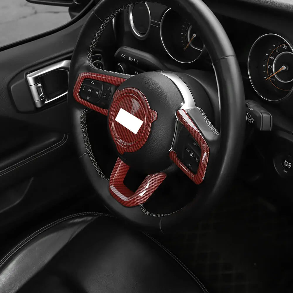 Steering Wheel Center & Outer Trim for Jeep Wrangler JL JLU & Gladiator ...