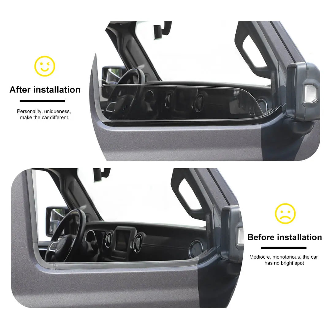 For 2018+ Jeep Wrangler JL & Gladiator JT Car Window Sill Decor Trim ...