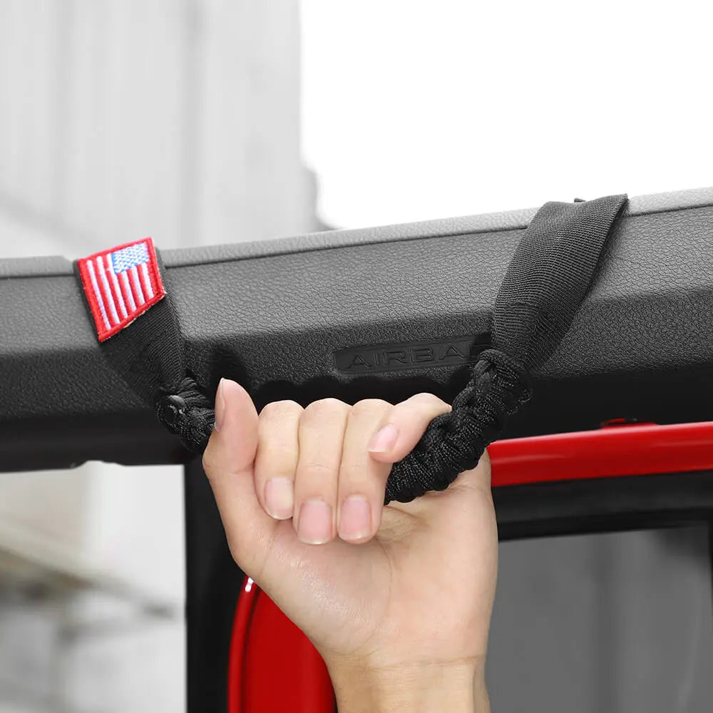 RT-TCZ 2 x Roll Bar Roof Top Grab Handles Grip For Jeep Wrangler JL ...