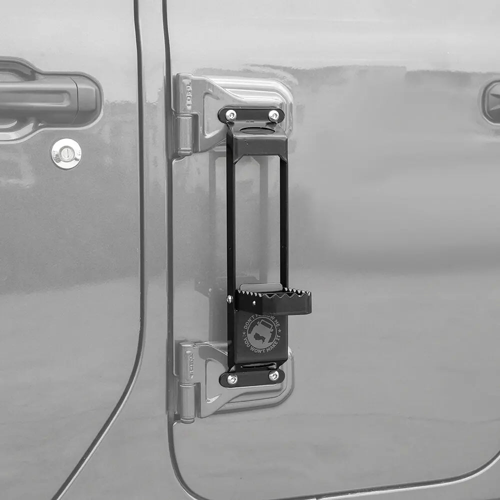For Jeep Wrangler JK JL JT Door Hinge Step Foot Peg Metal Foldable Foot ...