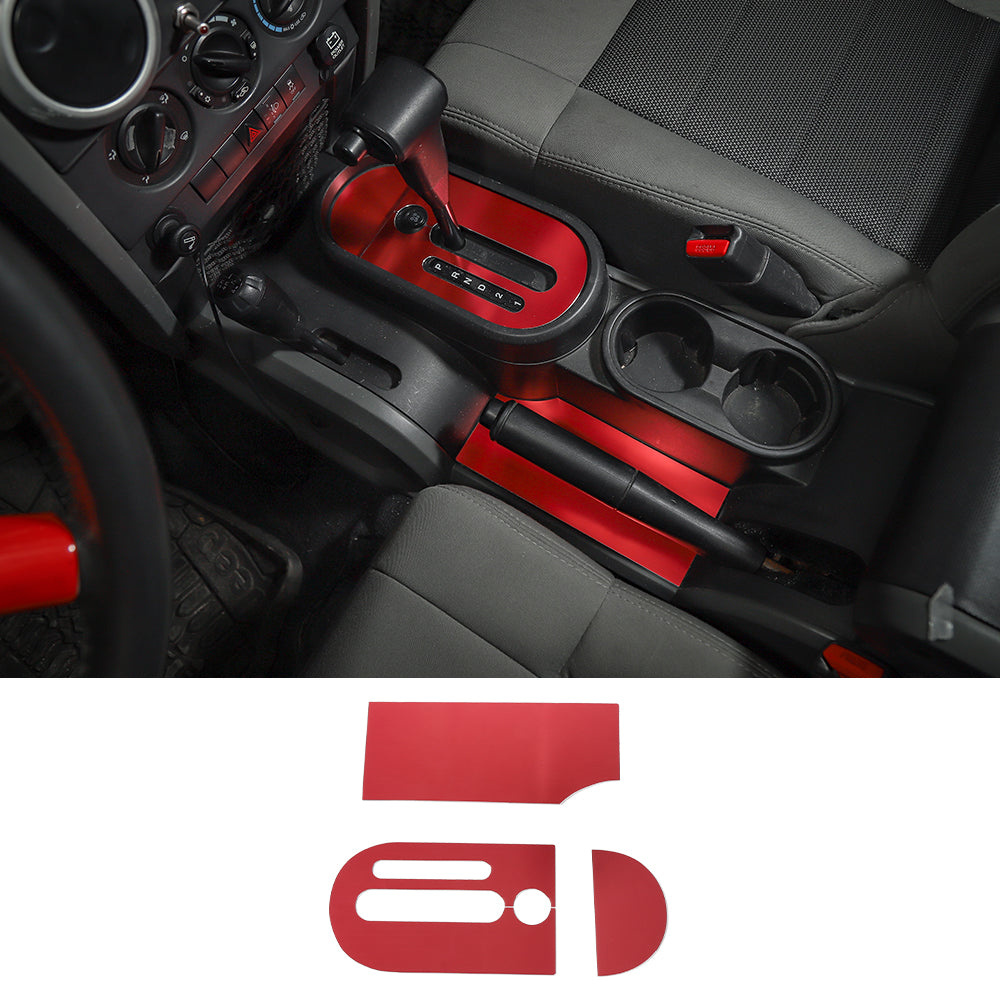 RT-TCZ Interior Center Gear Shift Box Panel Trim Bezels For Jeep ...