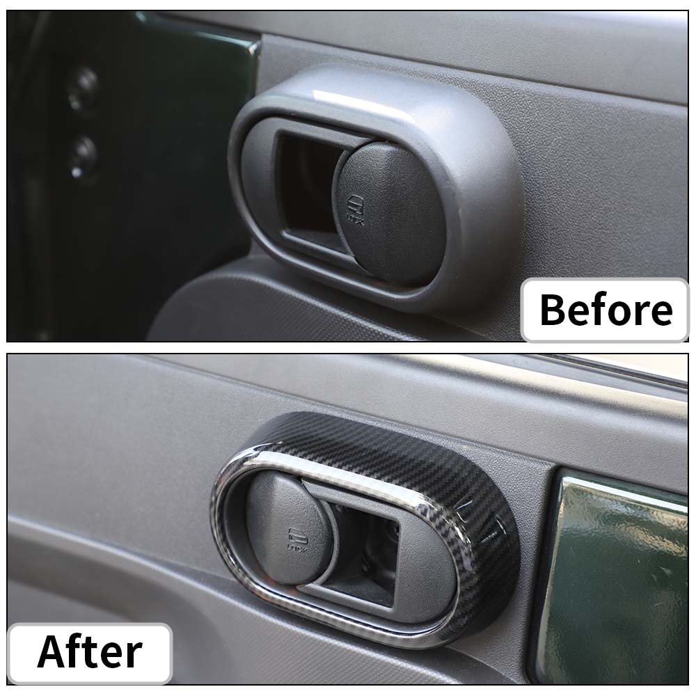 RT-TCZ Interior Door Switch Bowl Cover Trim For Jeep Wrangler JK 07-10 ...