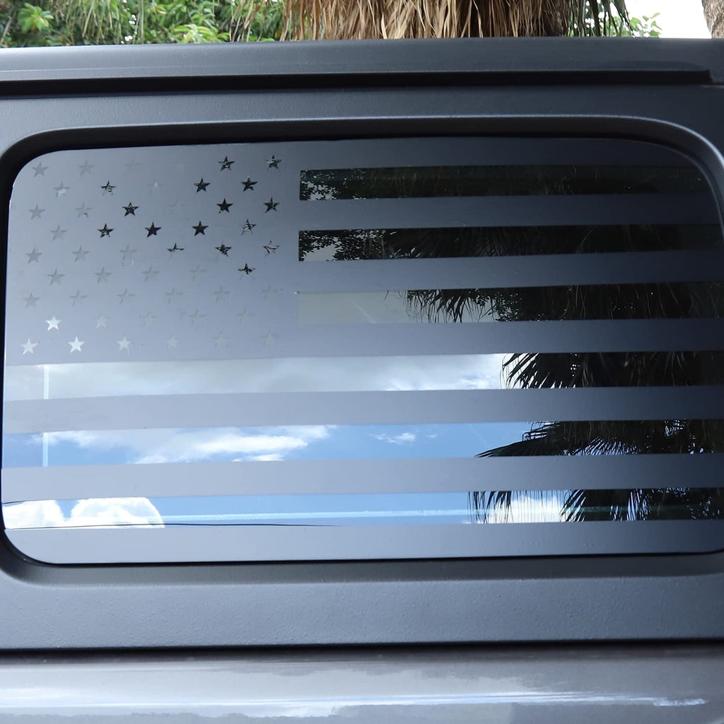 American Flag Window Decals Vinyl Rear Window Stickers for Jeep ...