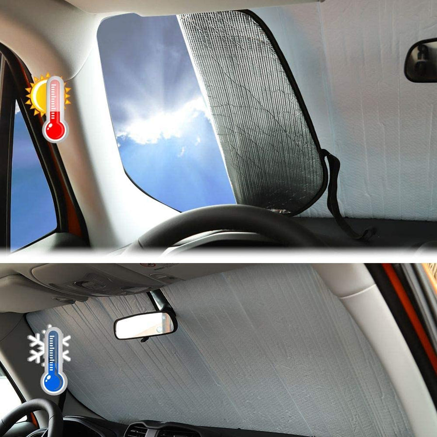 RT TCZ Front Windshield Sun Visor for Jeep Renegade 2016 Foldable Sunshade