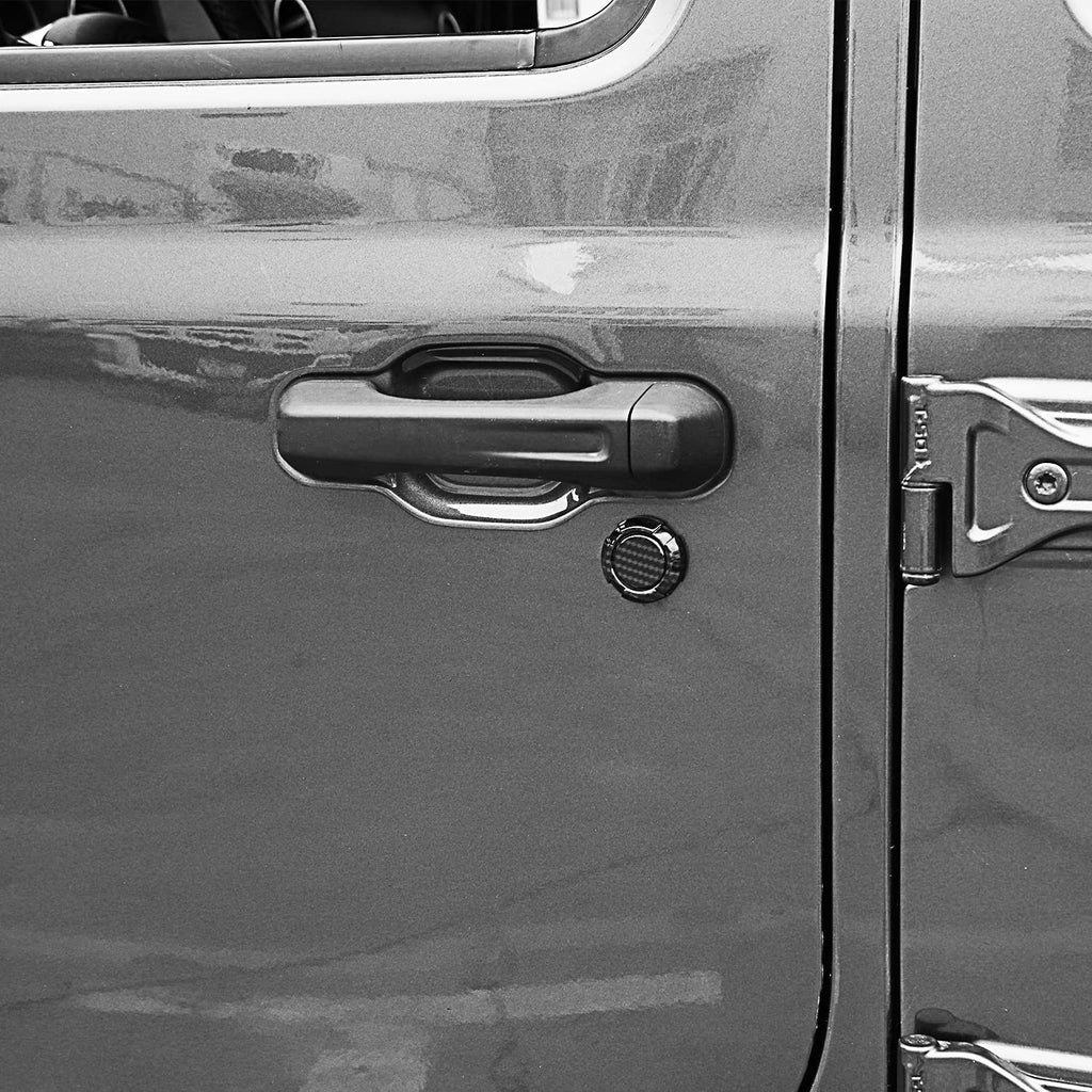 RT-TCZ Door Lock Keyhole Cover For Jeep Wrangler JL JT 2018-2024 ...