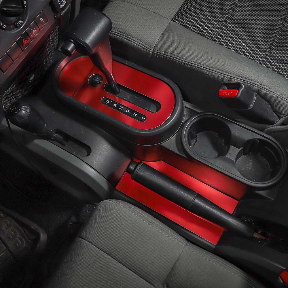 RT-TCZ Interior Center Gear Shift Box Panel Trim Bezels For Jeep ...