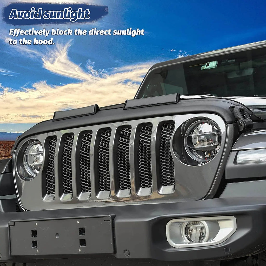 RT-TCZ Hood Engine Cover Protector for Jeep Wrangler JL JLU 2018 ...