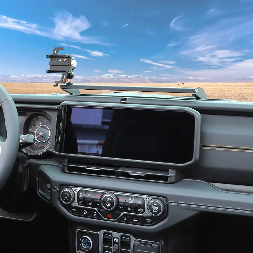 RT-TCZ Metal Dash Phone Holder Mount Stand For 2024+ Jeep Wrangler JL ...