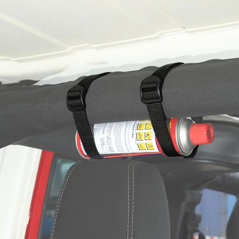RT-TCZ Soft Top Rear Window Roll-Up Snap Straps For Jeep Wrangler CJ YJ ...