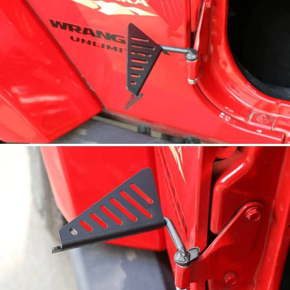 RT-TCZ Front Door Side Foot Pegs Step for 2007-2018 Jeep Wrangler JK ...