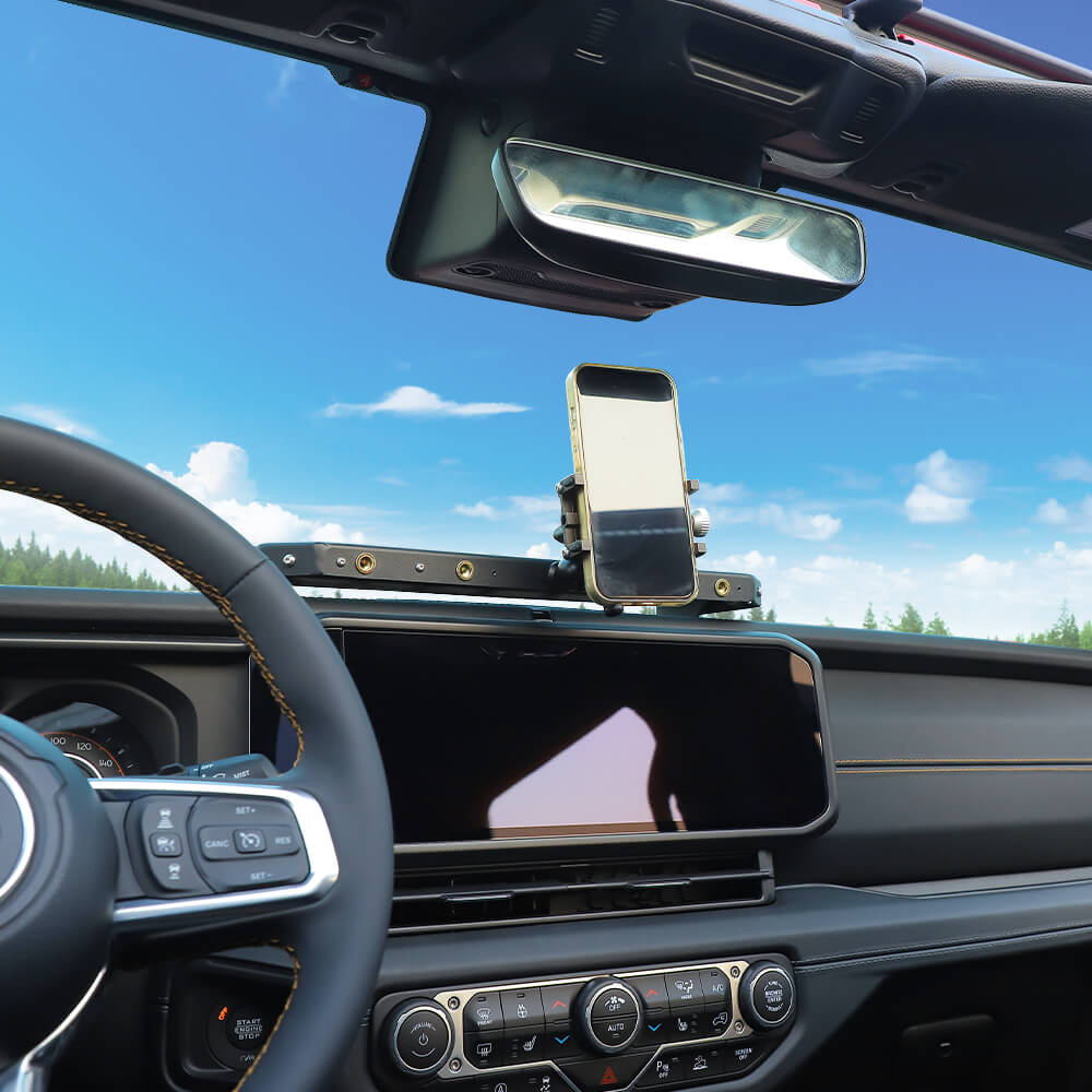 RT-TCZ Metal Center Console Expands Mobile Phone Holder For 2024+ Jeep ...