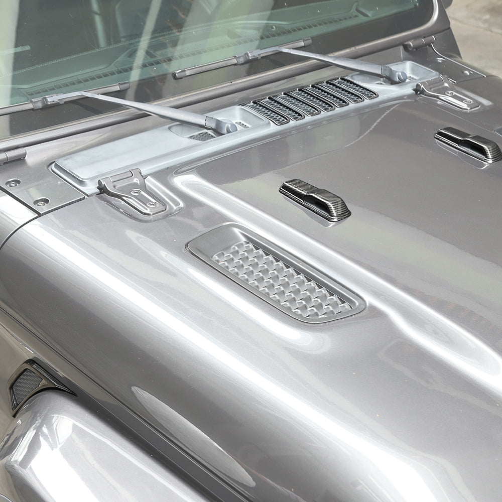 RT-TCZ Side Fender Engine Hood Hinge Air Inlet Trim For Jeep Wrangler ...