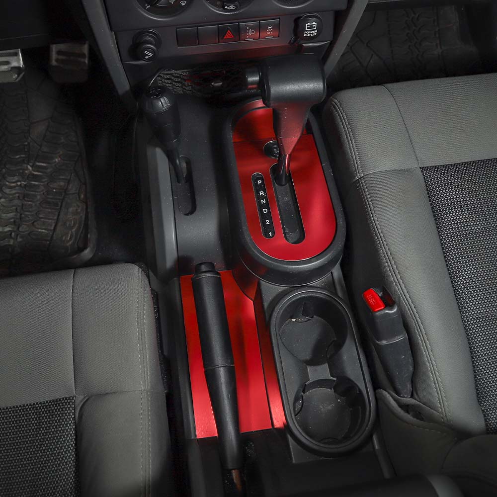 RT-TCZ Interior Center Gear Shift Box Panel Trim Bezels For Jeep ...